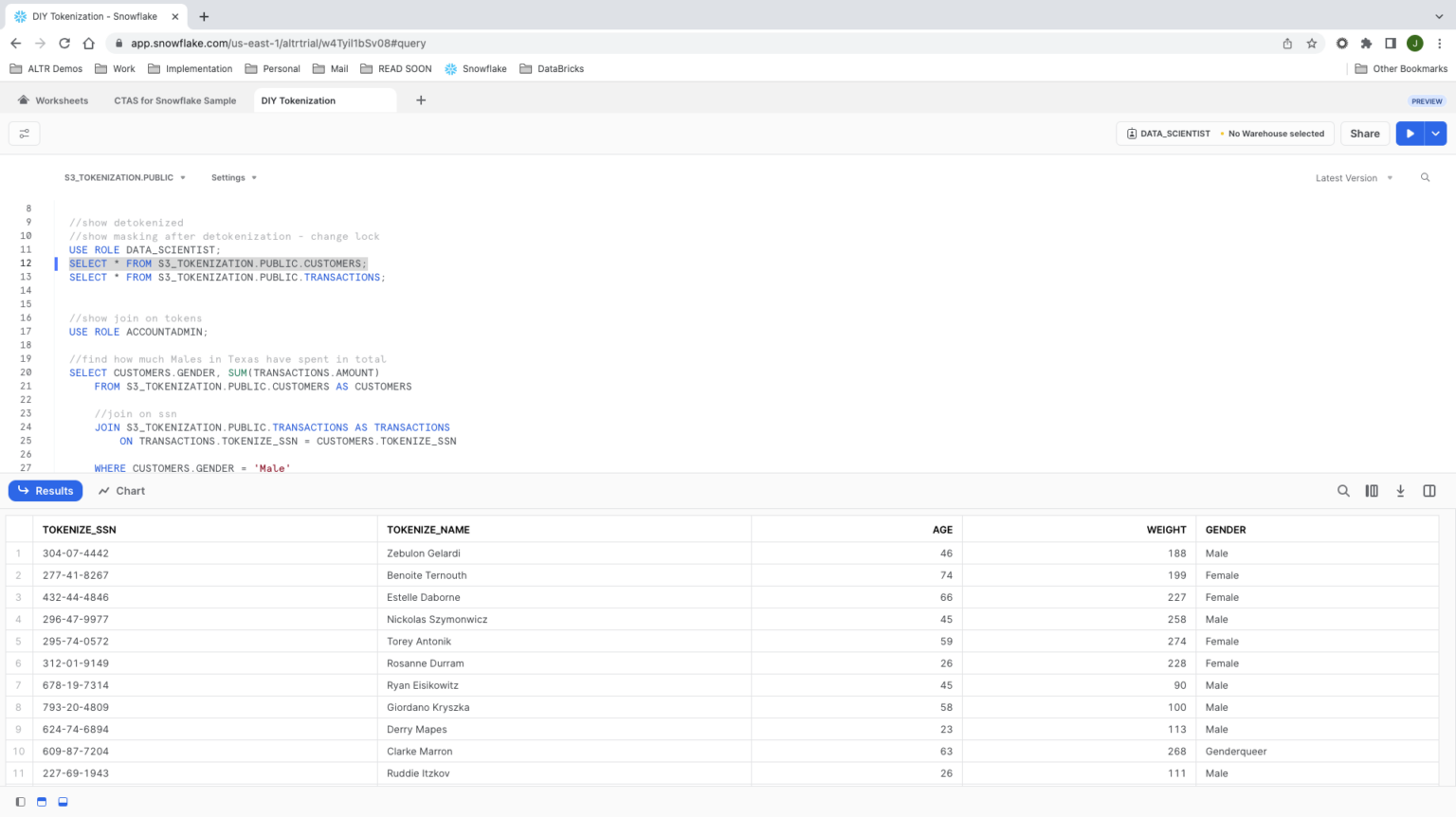 Snowflake Tokenization: DIY vs ALTR - ALTR | Automated Data Access ...